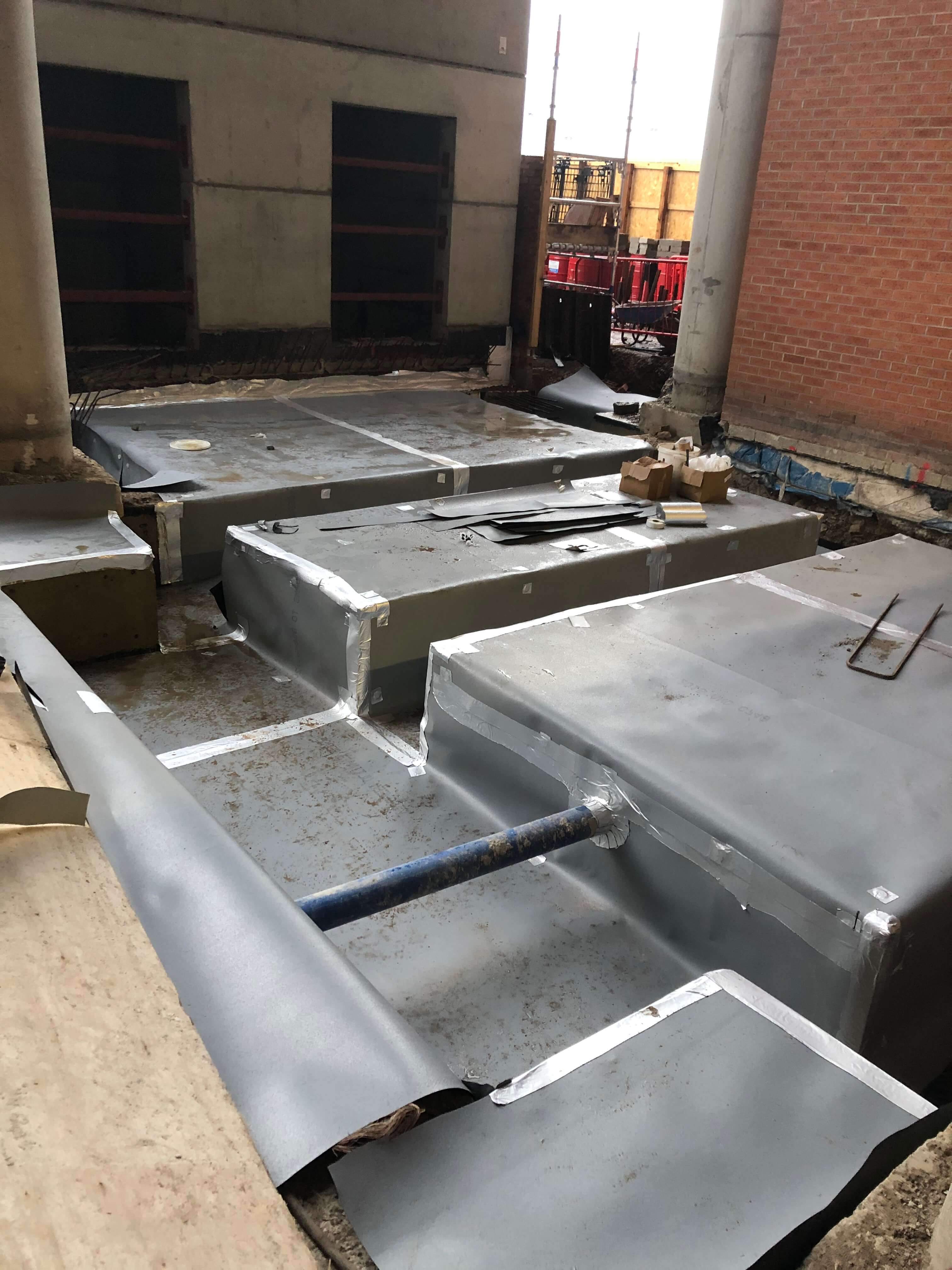 Gas membrane installation to Lift pits, Manchester | Professional ...